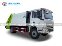China Shacman L3000 240HP 14cbm Rear Loader Compactor Garbage Truck for Municipal Waste Collection for sale