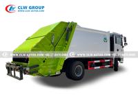 China Shacman L3000 240HP 14cbm Rear Loader Compactor Garbage Truck for Municipal Waste Collection for sale