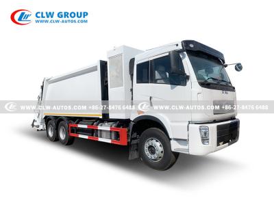 China FAW 6x4 18cbm Compressed Garbage Truck Waste Trash Recycling Domestic 336HP for sale