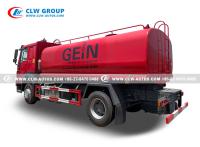 China HOWO 4x2 12000L Fire Sprinkler Water Bowser Truck High Pressure Pump 12ton Euro V for sale