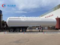 China 50cbm 25t LPG Gas Tank Semi Trailer Delivery Tank with Sunshelter ASME for sale