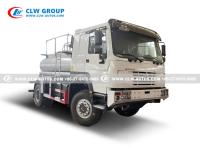 China HOWO 4x4 5Cbm Fuel Delivery Truck Mobile Fuel Tanker Off Road Aircraft Oil Transport for sale