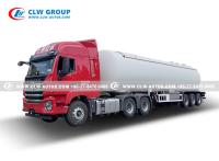China 3 Axle 49600L LPG Tank Semi Trailer for Propane Transport 49.6CBM for sale