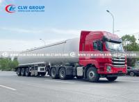 China 3 Axle 49600L LPG Tank Semi Trailer for Propane Transport 49.6CBM for sale