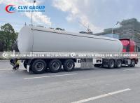 China 3 Axle 49600L LPG Tank Semi Trailer for Propane Transport 49.6CBM for sale