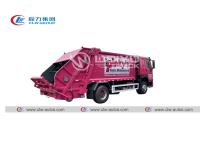 China Howo 12m3 12cbm HW70 PTO Rear Loader Garbage Compactor Truck Right Hand Drive 266HP for sale