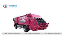 China Howo 12m3 12cbm HW70 PTO Rear Loader Garbage Compactor Truck Right Hand Drive 266HP for sale