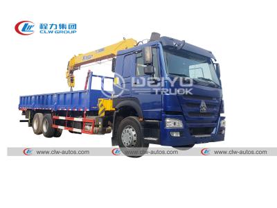China HOWO 6x4 Truck Mounted Telescopic Boom Crane 336HP 10 Ton 360 Degree Rotation for sale