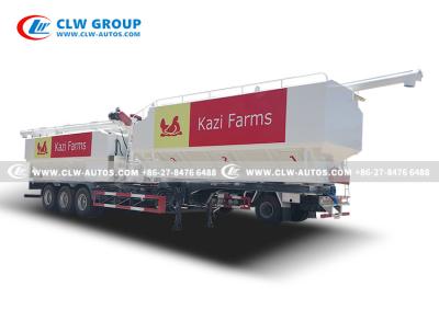 China 10 Ton Bulk Feed Truck Body 20 CBM Poultry Farm Chicken Duck Pig Feed Transport for sale