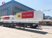 China 10 Ton Bulk Feed Truck Body 20 CBM Poultry Farm Chicken Duck Pig Feed Transport for sale