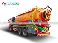 China Shacman 290hp 18CBM Vacuum Sewer Truck Wastewater Cleaning High Pressure 300L/min for sale