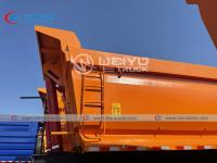 China Jost 4 Axle Rear Tipping Dump Truck Trailer 50t 60tons Mine Sand Stone Gravel Loading for sale