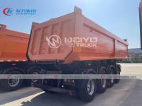 China Jost 4 Axle Rear Tipping Dump Truck Trailer 50t 60tons Mine Sand Stone Gravel Loading for sale