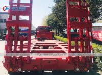 China 4 Lines 8 Axles Gooseneck Hydraulic Extendable Low Bed Semi Trailer 150 Tons 160T for sale