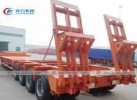 China 4 Lines 8 Axles Gooseneck Hydraulic Extendable Low Bed Semi Trailer 150 Tons 160T for sale