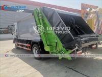 China Dongfeng 3CBM Hydraulic Compressed Garbage Truck Mini Capacity 3000 Liters Rear Loader for sale