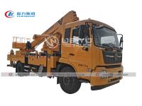 China Dongfeng 32m Telescopic Boom Bucket Hydraulic Aerial Platform Truck 200kg for sale