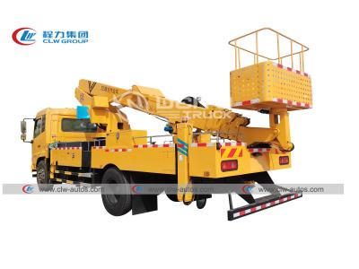 China Dongfeng 32m Telescopic Boom Bucket Hydraulic Aerial Platform Truck 200kg for sale