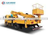 China 32m Telescopic Boom Platform Hydraulic Manlift Aerial Work Truck 200kg Load 360 Rotation for sale