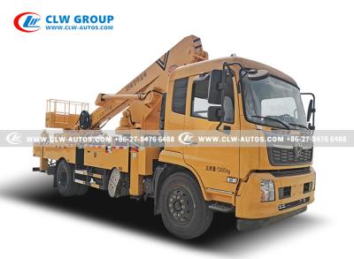 China 32m Telescopic Boom Platform Hydraulic Manlift Aerial Work Truck 200kg Load 360 Rotation for sale