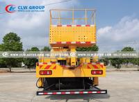 China 32m Telescopic Boom Platform Hydraulic Manlift Aerial Work Truck 200kg Load 360 Rotation for sale