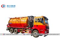 China Shacman 18cbm 18000liter Automatic Vacuum Tanker Truck for Septic Tanks Sewer Cleaning for sale