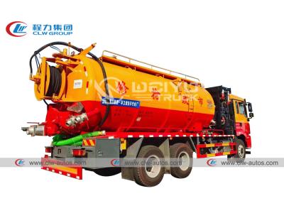 China Shacman 18cbm 18000liter Automatic Vacuum Tanker Truck for Septic Tanks Sewer Cleaning for sale