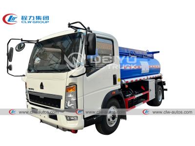 China 5cbm 5000L HOWO Fuel Tanker Truck Mobile Diesel Dispenser with Flowmeter for sale