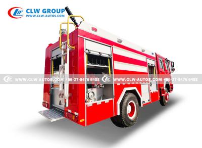 China HOWO 4x4 Fire Brigade Truck 4000-6000L Water Foam High Pressure Sprinkler for sale