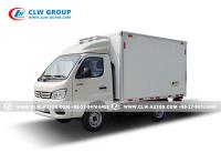 China Foton Mini 2 Ton Refrigerated Truck 3200x1560x1650mm Cooler for Vegetables Meat for sale