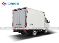 China Foton Mini 2 Ton Refrigerated Truck 3200x1560x1650mm Cooler for Vegetables Meat for sale
