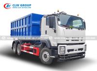 China 22m3 Hook Lift Bin Garbage Truck 6x4 Roll Off Open Top Container 16tons Capacity for sale