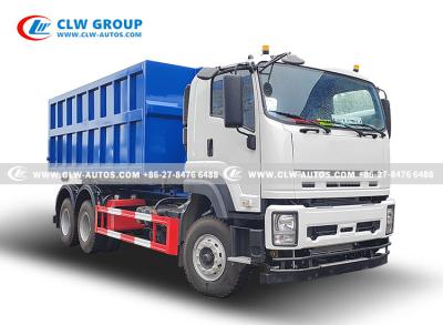 China 22m3 Hook Lift Bin Garbage Truck 6x4 Roll Off Open Top Container 16tons Capacity for sale