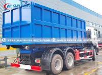 China 22m3 Hook Lift Bin Garbage Truck 6x4 Roll Off Open Top Container 16tons Capacity for sale