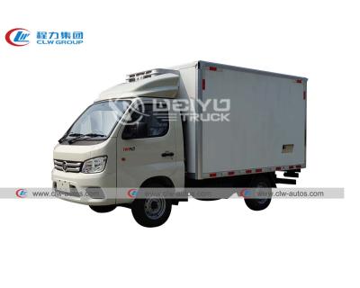 China Foton Mini Refrigerator Freezer Truck 6cbm Cold Chain Food Medical Transport Van for sale