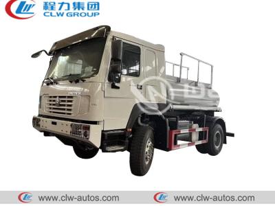 China 5000L 5 Tonnes Off Road 4x4 All Wheel Drive Stainless Steel Fuel Oil Tank Truck for sale