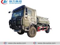 China 5000L 5 Tonnes Off Road 4x4 All Wheel Drive Stainless Steel Fuel Oil Tank Truck for sale
