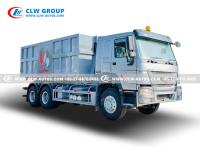 China SINOTRUK HOWO 336HP Right Hand Drive 6x4 Hook Lift Garbage Truck 20cbm for sale