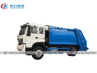 China Sinotruk Homan 12cbm Garbage Compactor Truck 220hp RHD Sanitation Truck for sale