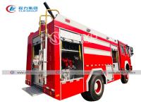 China HOWO 4x4 290hp Fire Rescue Truck with 4000L Water Tank and High Pressure Pump for sale