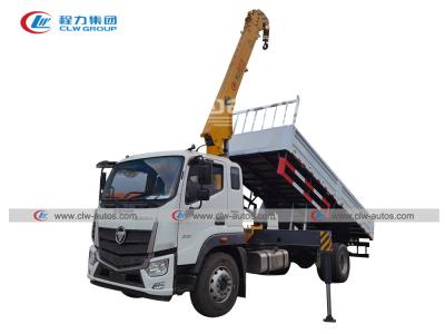 China Foton 6t Truck Crane 15m Lifting Height Double H Hydraulic Outrigger Hoisting Truck for sale
