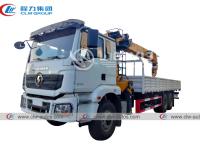 China Shacman 6x4 12ton Hydraulic Crane Truck 12.5m Working Radius Cummins 340HP Engine for sale
