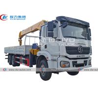 China Shacman 6x4 12ton Hydraulic Crane Truck 12.5m Working Radius Cummins 340HP Engine for sale