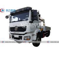 China Shacman 6x4 12ton Hydraulic Crane Truck 12.5m Working Radius Cummins 340HP Engine for sale
