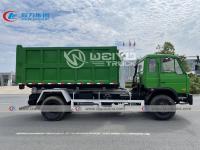 China Dongfeng 12cbm 12m3 Garbage Transfer Truck Waste Hydraulic Hooklift Equipment 190HP for sale