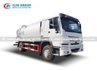 China SINOTRUK HOWO 12CBM Sewage Suction Truck Vacuum Truck 4x2 180HP for Sanitation for sale