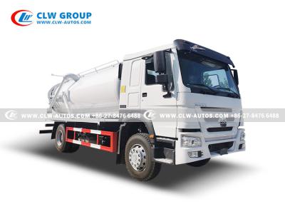 China SINOTRUK HOWO 12CBM Sewage Suction Truck Vacuum Truck 4x2 180HP for Sanitation for sale
