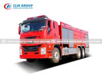China ISUZU 6x4 12CBM Water Tanker Fire Fighting Truck 380hp Euro 4 for sale