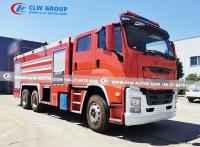 China ISUZU 6x4 12CBM Water Tanker Fire Fighting Truck 380hp Euro 4 for sale