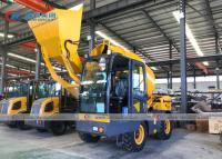 China Mobile Self Loading Concrete Mixer Truck 4CBM 4.5CBM 270 Degree Rotation 4WD for sale